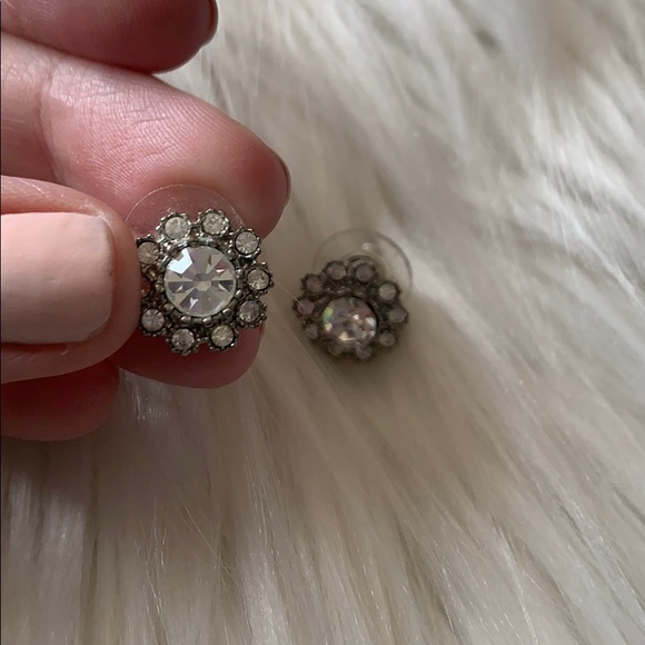 Jewelry | Crystal Flower Diamond Stud | Poshmark